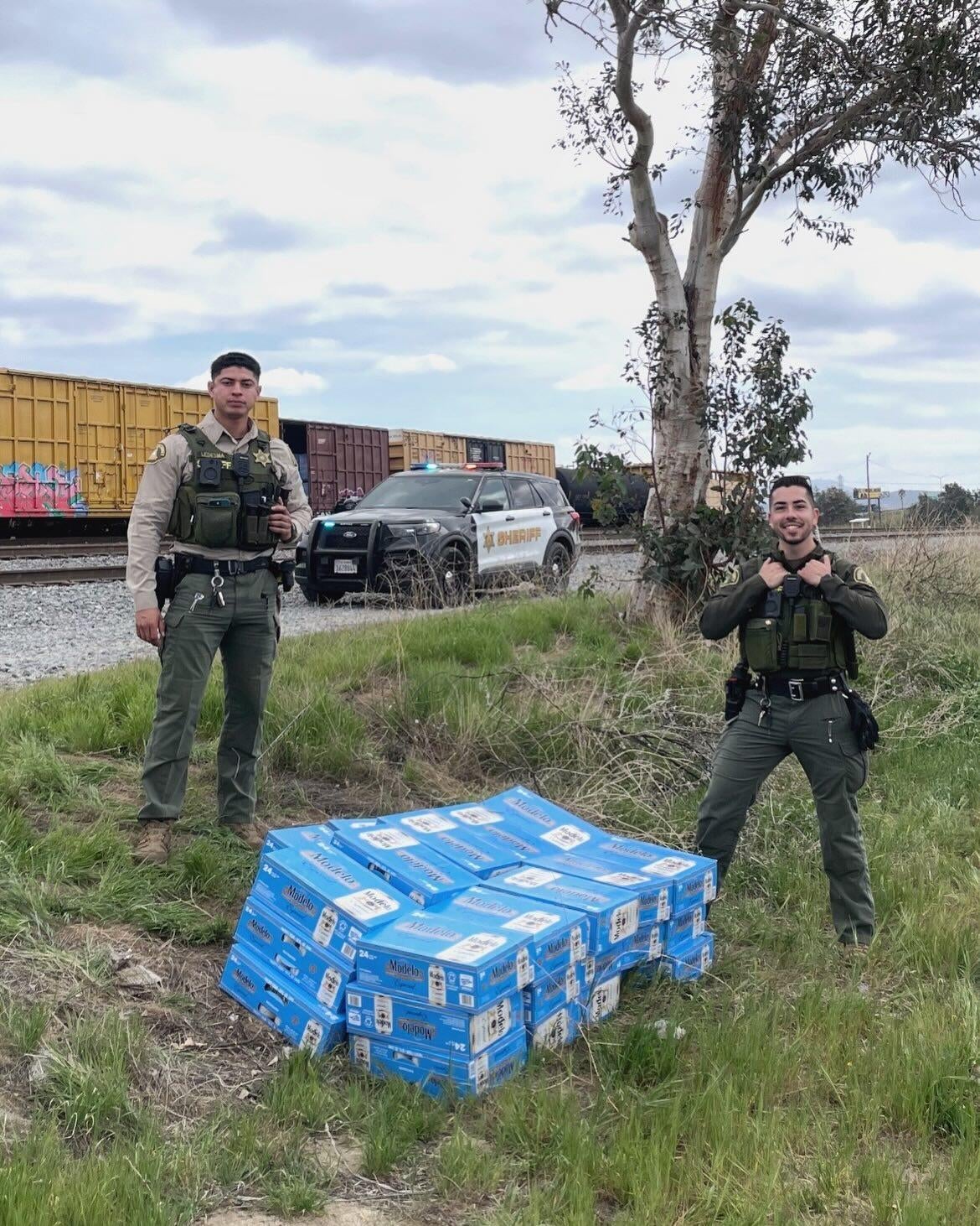 Thieves caught stealing nearly 30 cases of beer from train in Riverside ...