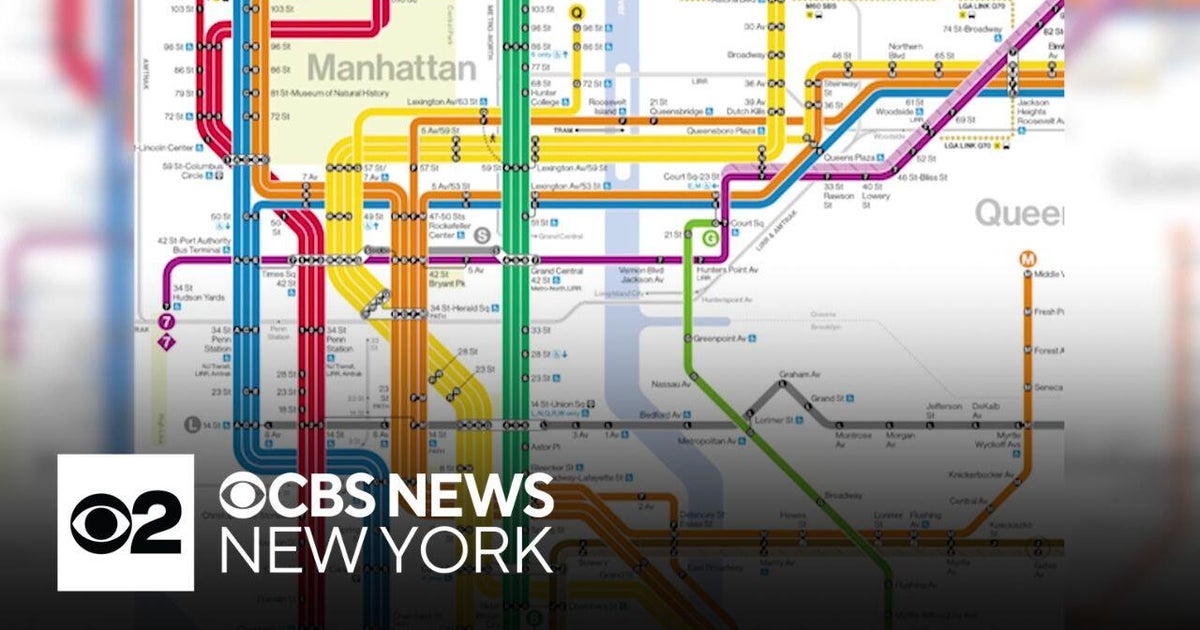 MTA unveils new NYC subway system map - CBS New York