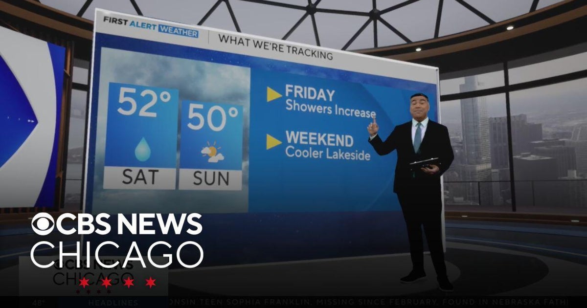 Showers increase Friday in Chicago - CBS Chicago