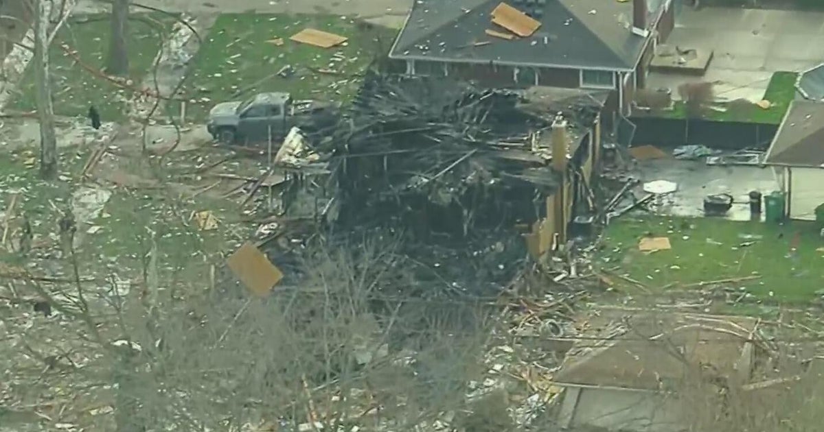 Two people hospitalized after house explosion in Southgate - CBS Detroit