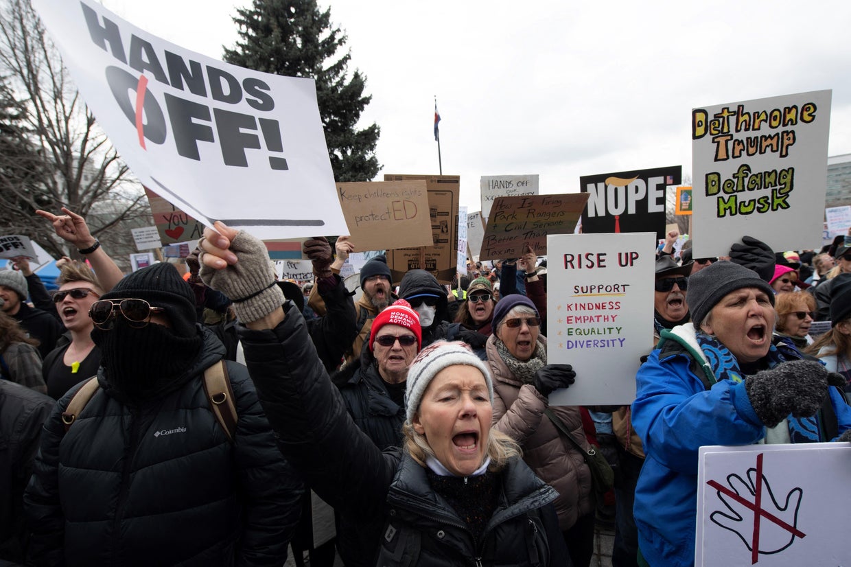 Thousands brave cold in Denver anti-Trump protest as part of nationwide ...