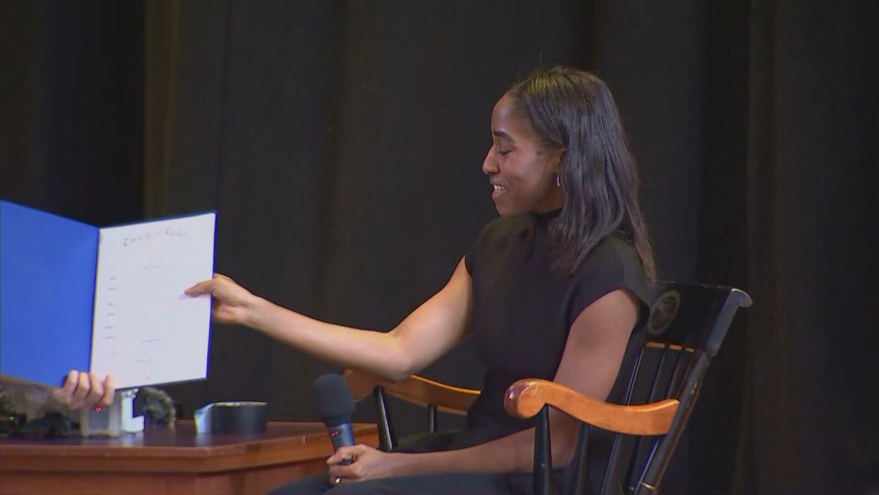 Ayo Edebiri makes "surreal" visit to Boston Latin, credits school with ...