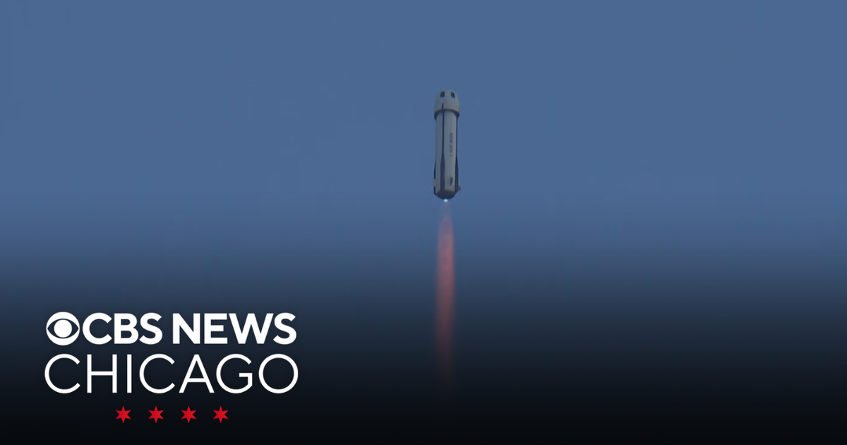 Blue Origin's first all-women crew blasts off - CBS Chicago