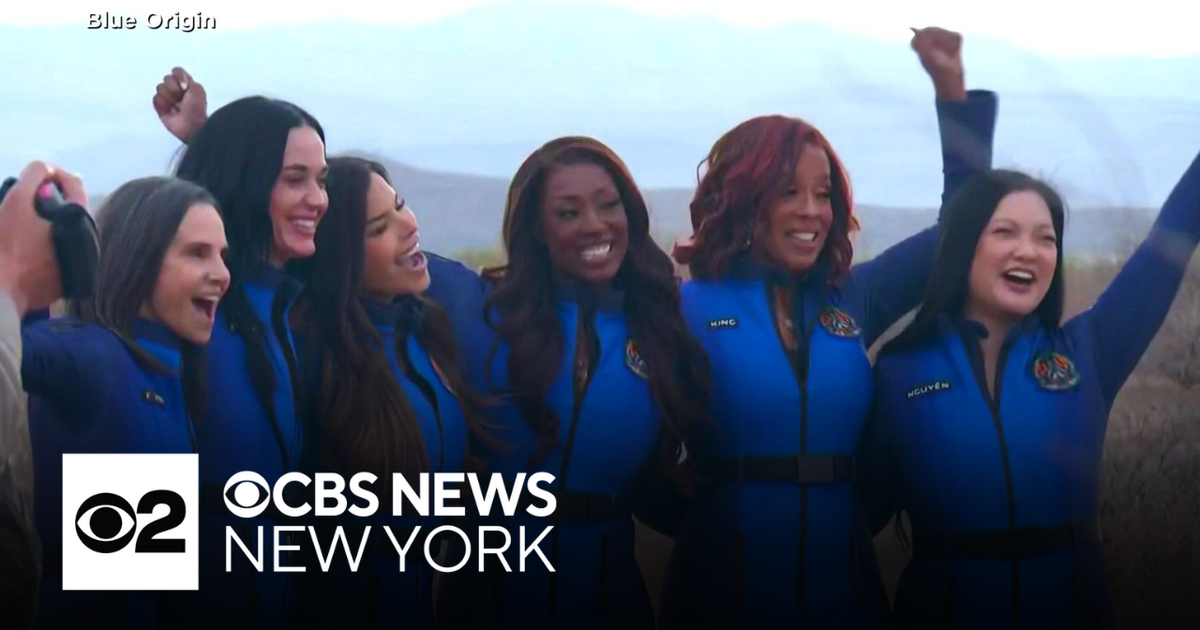 All-female crew launches into space on historic flight - CBS New York
