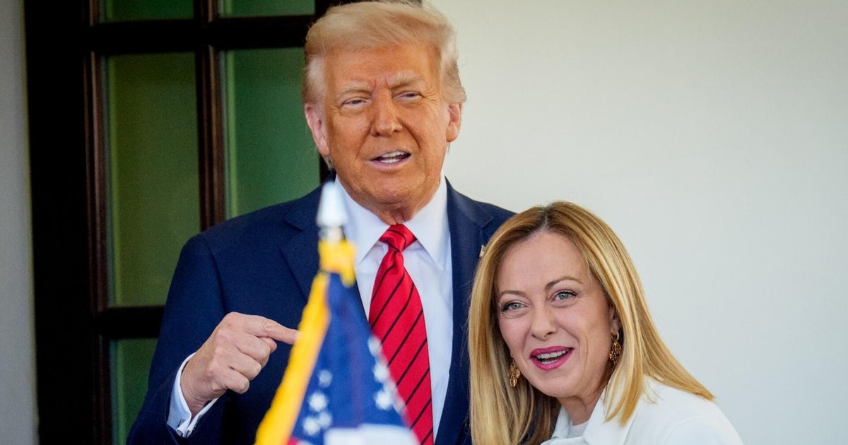 Italy's Giorgia Meloni meets with Trump at White House - CBS News