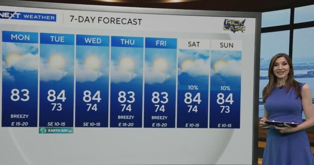 South Florida Weather for Monday 4/21/2025 6AM - CBS Miami