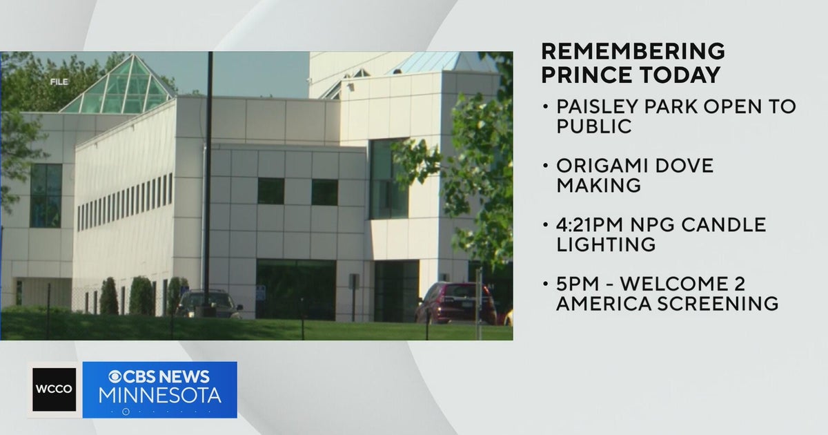 Prince fans gather at Paisley Park 9 years after his death - CBS Minnesota