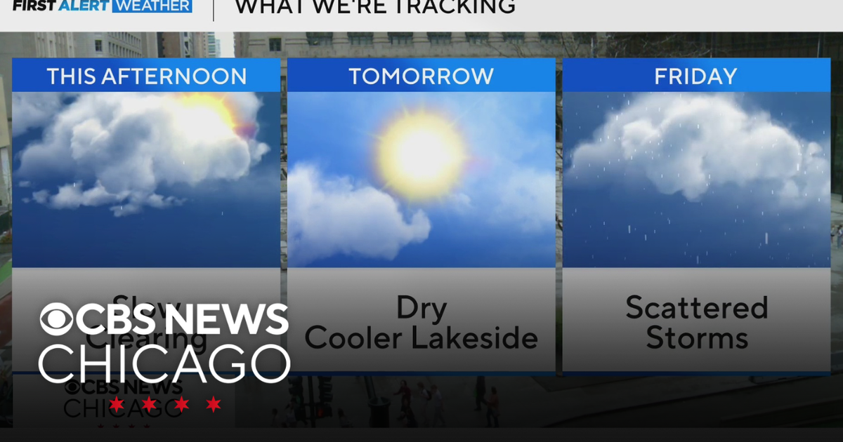 Highs near 75 degrees on Wednesday in Chicago - CBS Chicago