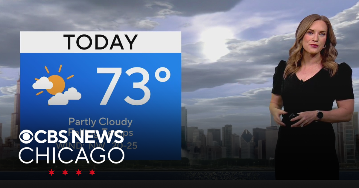 Stray showers early Tuesday morning, highs in low 70s before drop - CBS ...