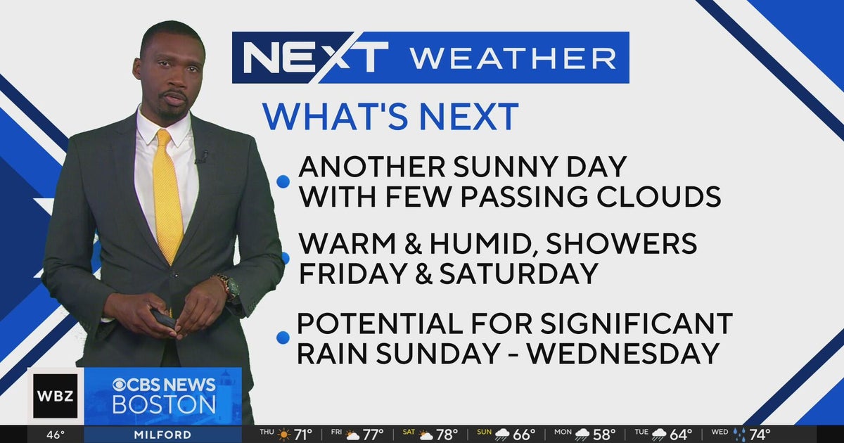 Next Weather: WBZ morning forecast for May 1, 2025 - CBS Boston