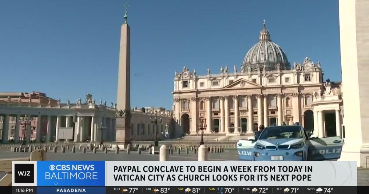 Conclave to choose a new pope to begin May 7, - CBS Baltimore