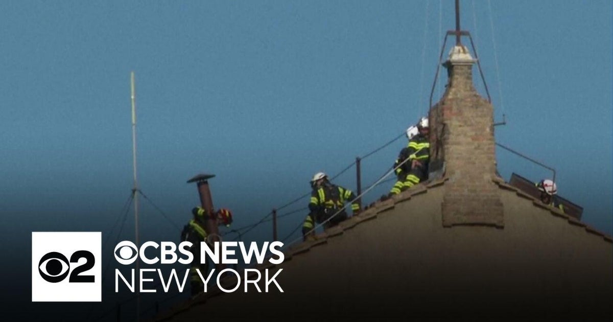 Vatican fire brigade installs chimney for papal conclave - CBS New York