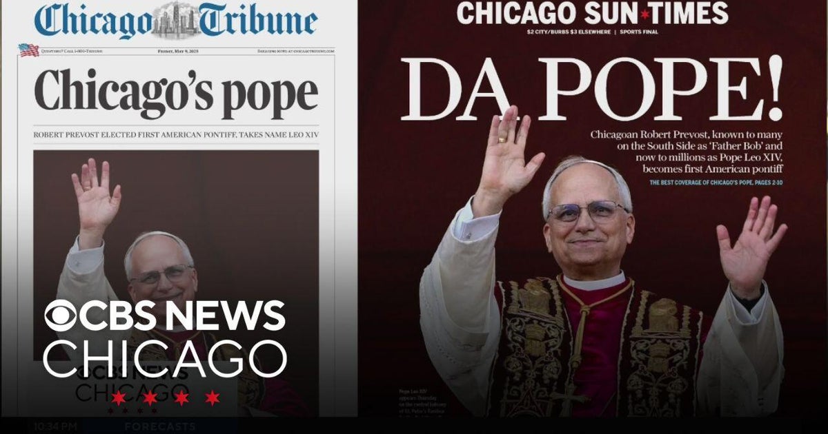 Chicago Tribune, Sun-Times honor new Pope Leo XIV - CBS Chicago