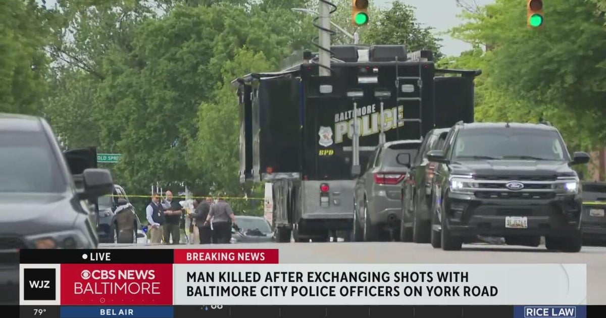 Man killed after exchanging gunfire with officers in North Baltimore ...