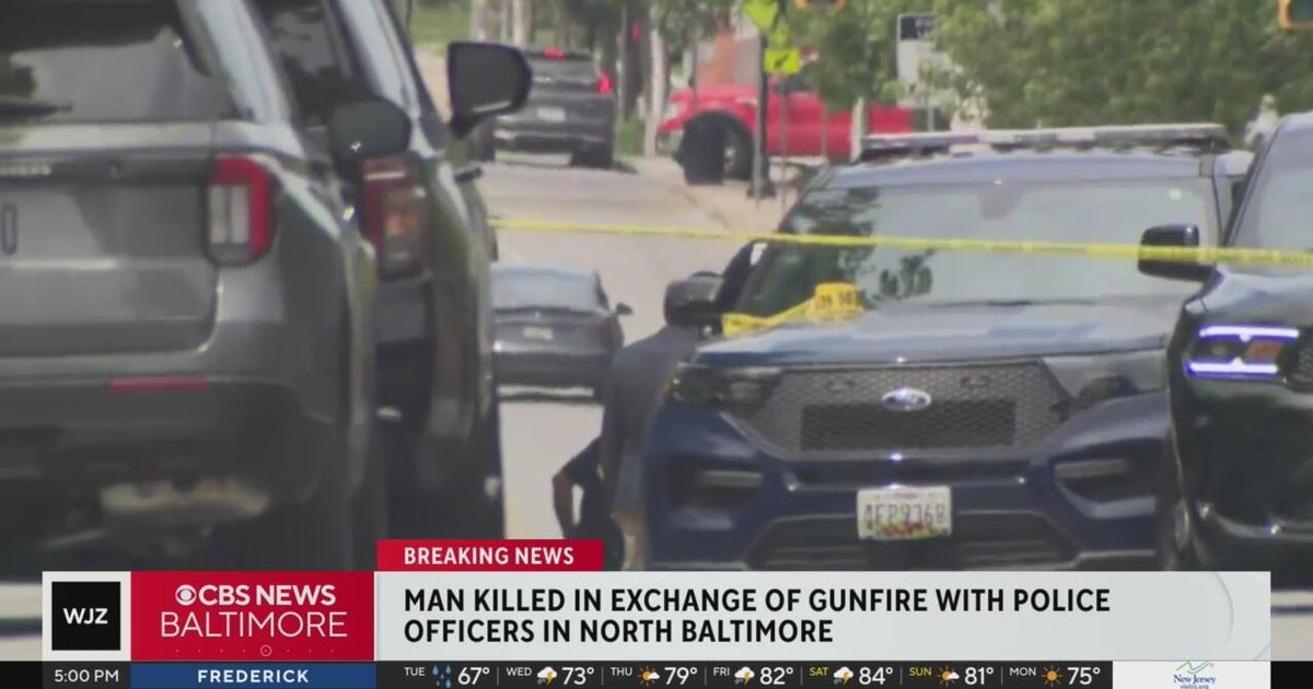 Man killed in shootout with Baltimore officers, police say - CBS Baltimore