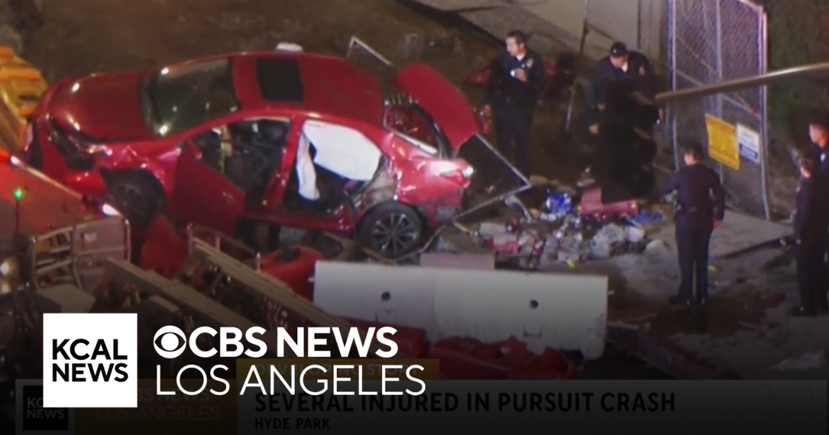 Several hospitalized, LAPD cruiser catches fire during collision ...