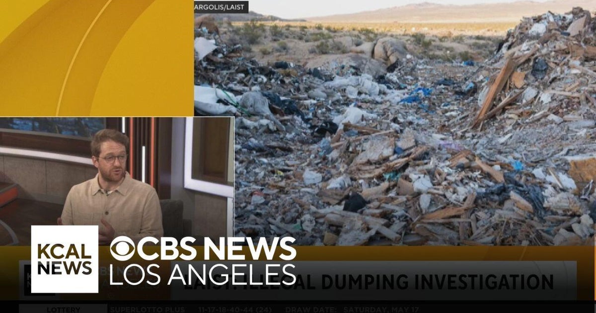 Laist Investigates Illegal Dumping In The Desert Cbs Los Angeles