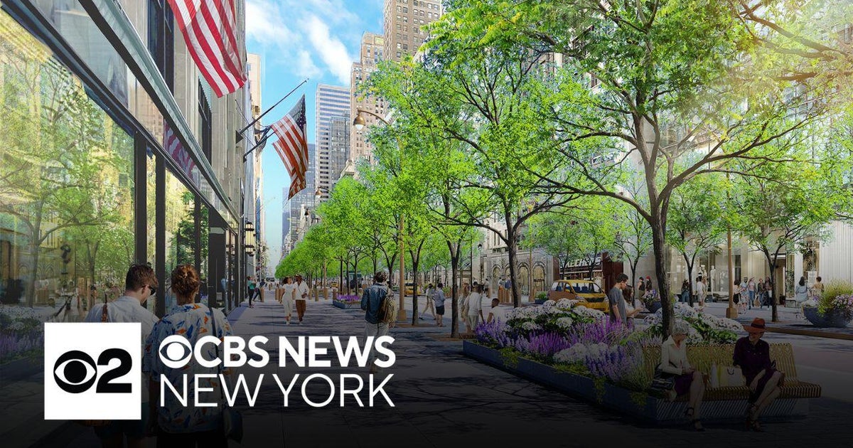 Major funding announced for Fifth Avenue redesign - CBS New York