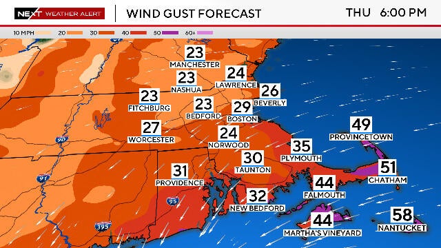 Boston weather maps, radar show when nor'easter will be at its worst ...