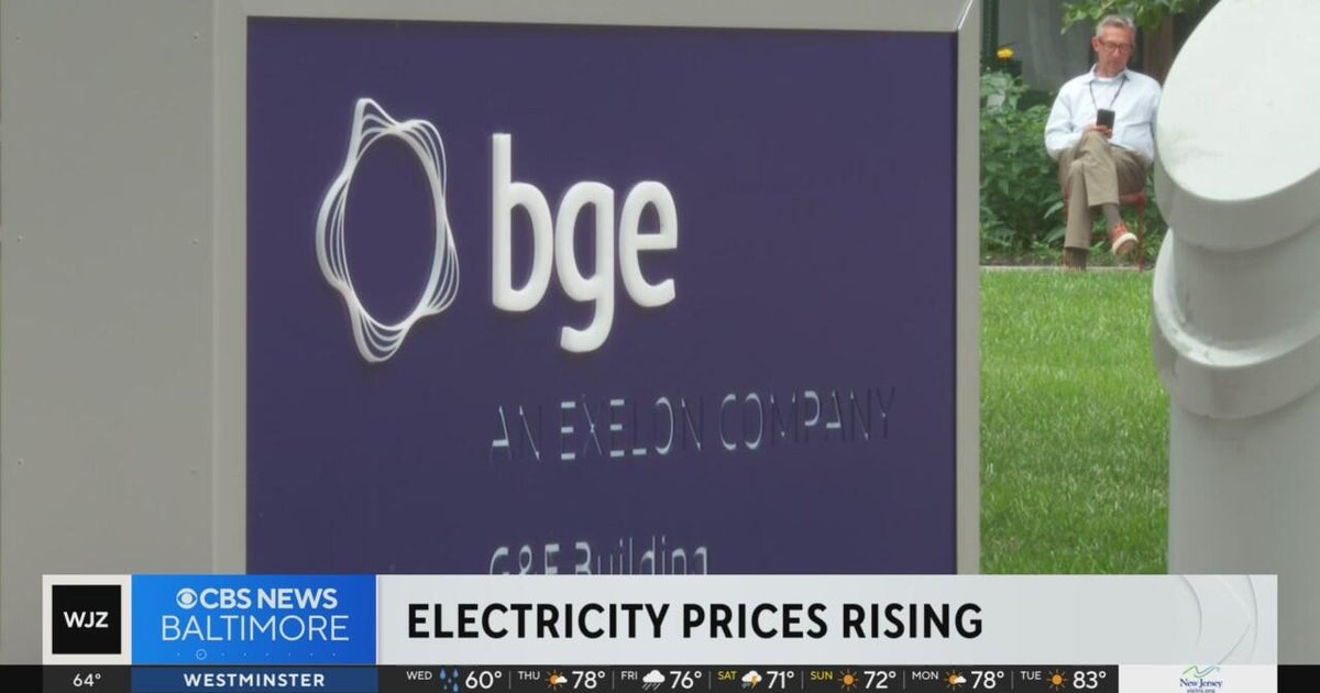 BGE customers will see electricity rates rise on June 1 - CBS Baltimore
