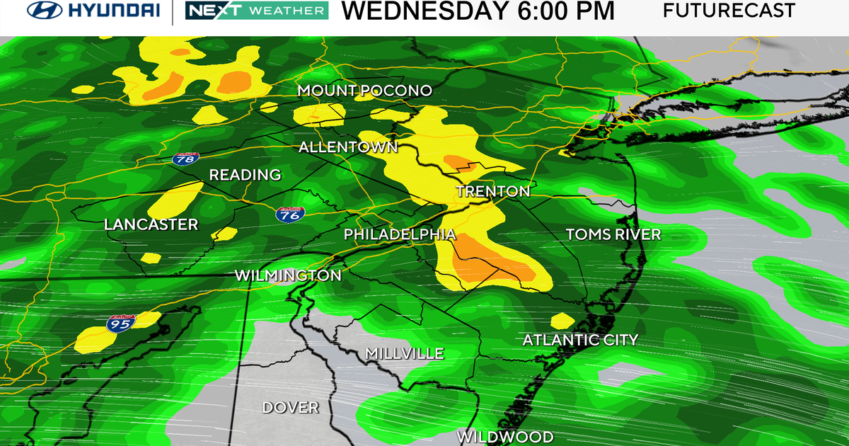 Stretch of rainy weather begins Wednesday in Philadelphia area. See the ...