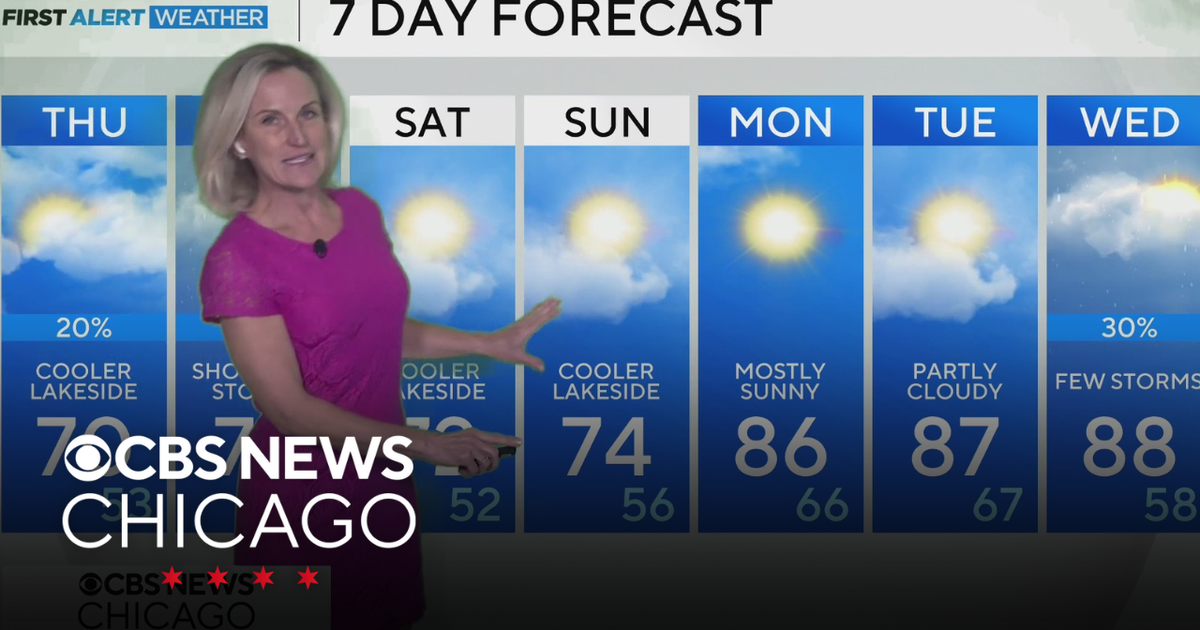 Morning fog, highs reach 70 - CBS Chicago