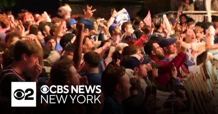 Knicks fans erupt at Central Park watch party during Game 5 win over ...