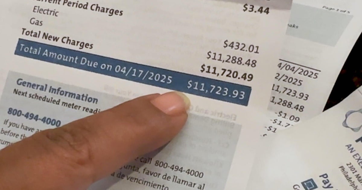 PECO customer shocked after getting $12K statement, as others go months ...