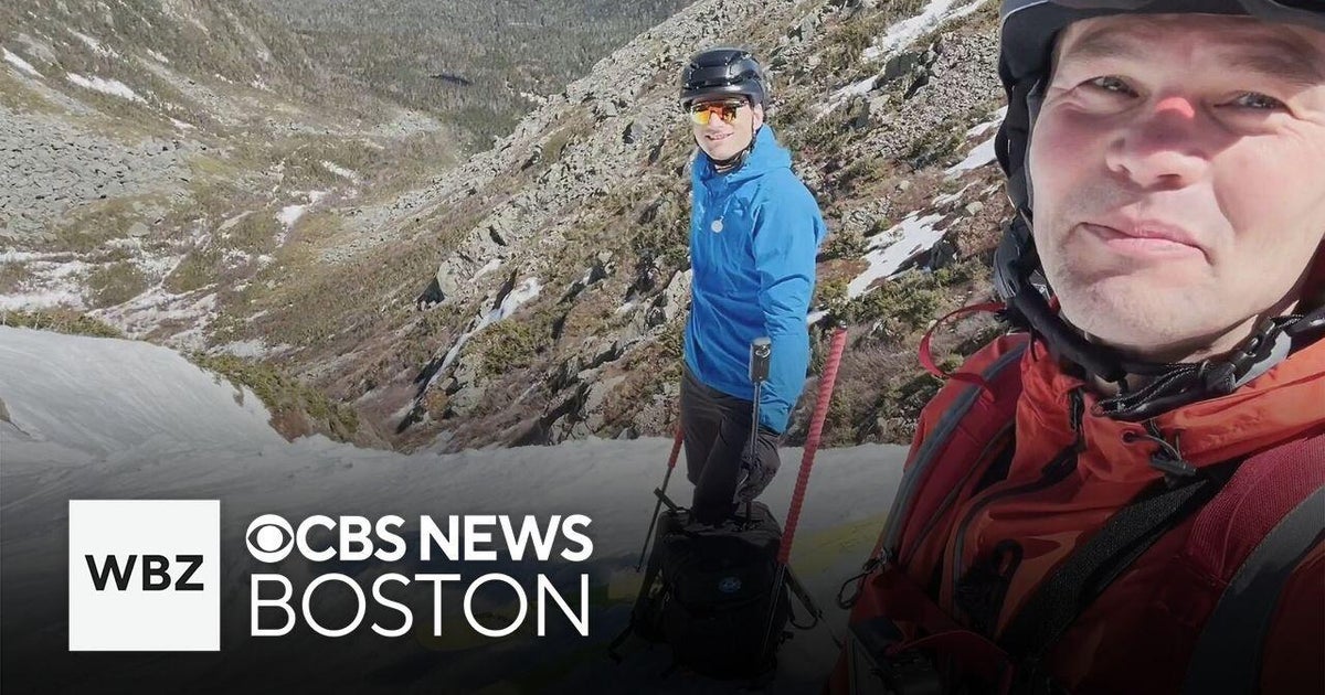WBZ-TV anchor skis down treacherous Tuckerman Ravine in New Hampshire ...