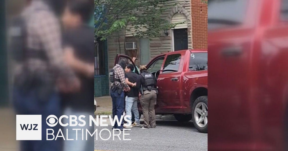 Video shows Baltimore ICE agents detaining people with backlash - CBS ...