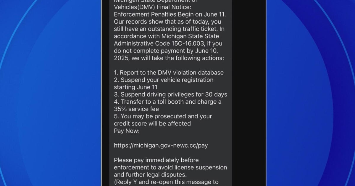 What to know about the DMV scam targeting Michigan residents - CBS Detroit
