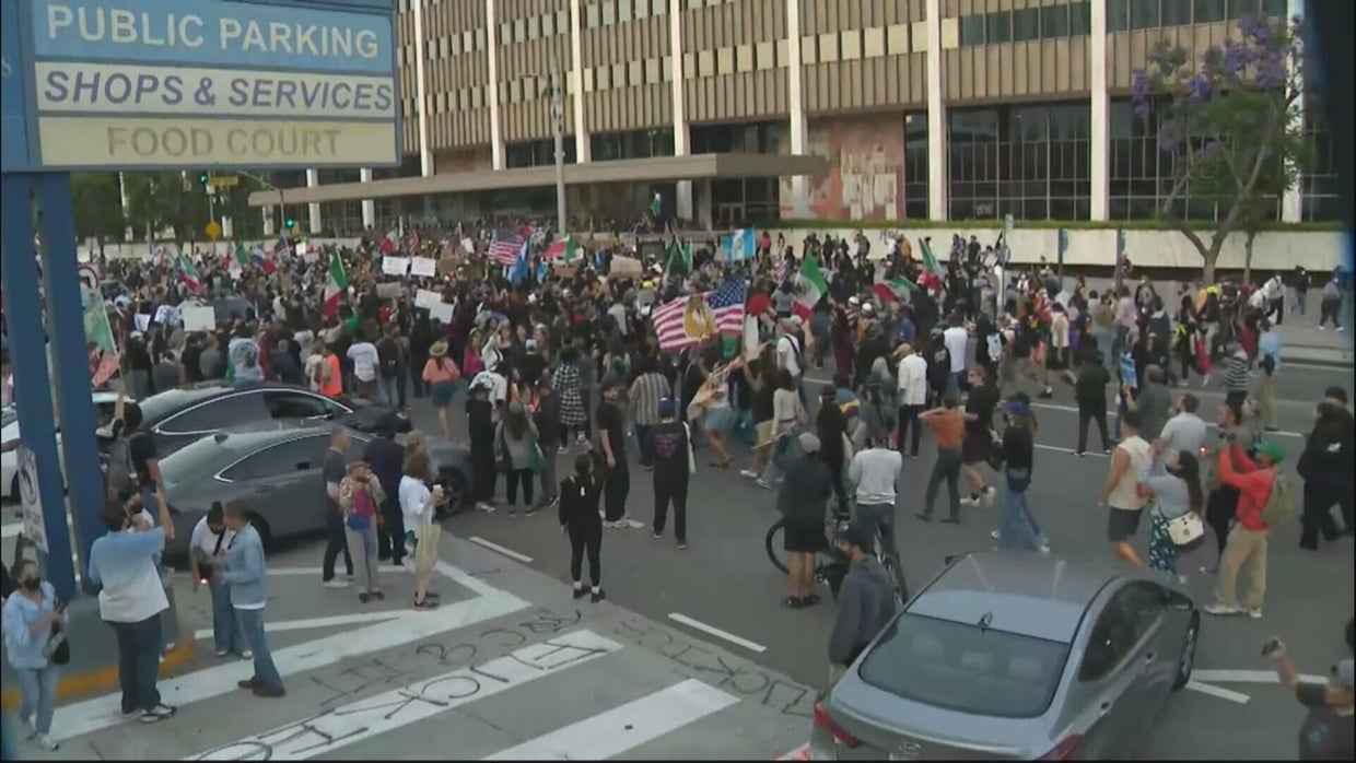 LA protests against ICE reach Day 6 after curfew helps quell violence ...