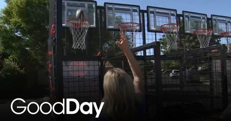 Molly Is Shooting Hoops At A Mobile Trailer Good Day Sacramento