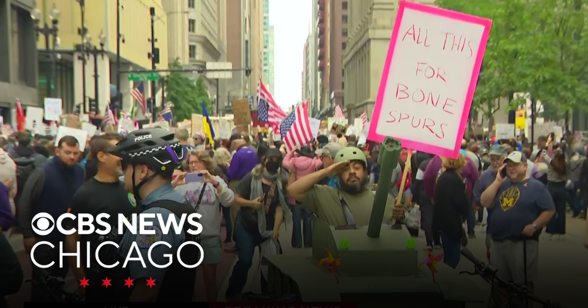 Dave Savini reports live from the Chicago No Kings protest in Daley ...