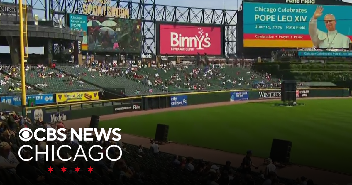 Pope Leo XIV celebration underway at Rate Field - CBS Chicago