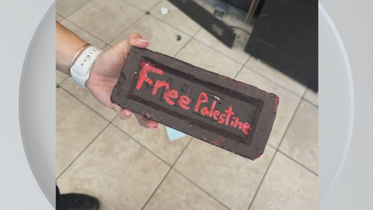 Brookline community rallies after "Free Palestine" brick thrown through kosher grocery store ...