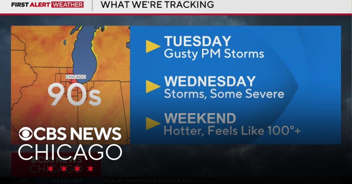 Storms coming Tuesday, Wednesday in Chicago - CBS Chicago