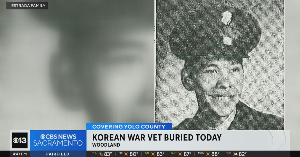 Korean War veteran laid to rest in Woodland - CBS Sacramento