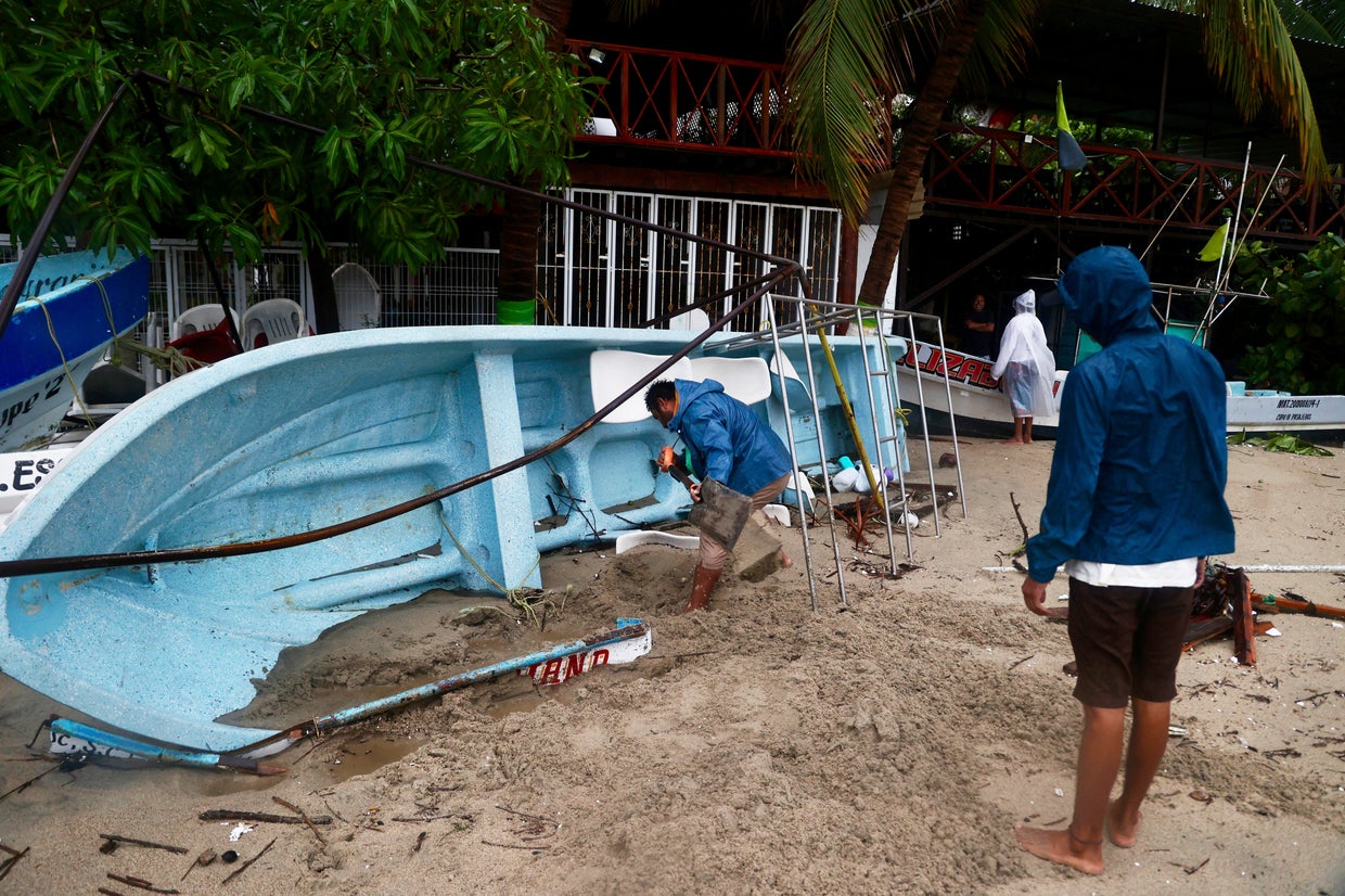 Erick downgraded to tropical storm after making landfall in Mexico's ...