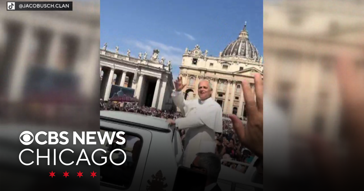 Pope Leo XIV joins in White Sox chant at the Vatican - CBS Chicago
