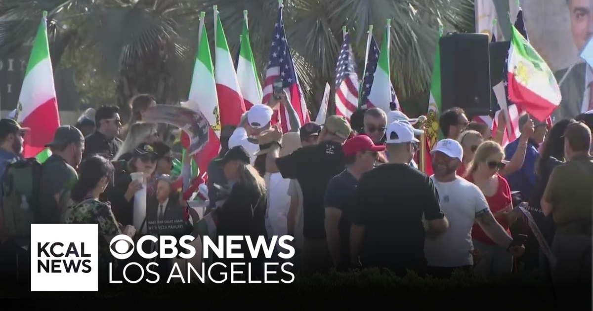 Israel-Iran Conflict demonstrators rally outside West LA federal ...