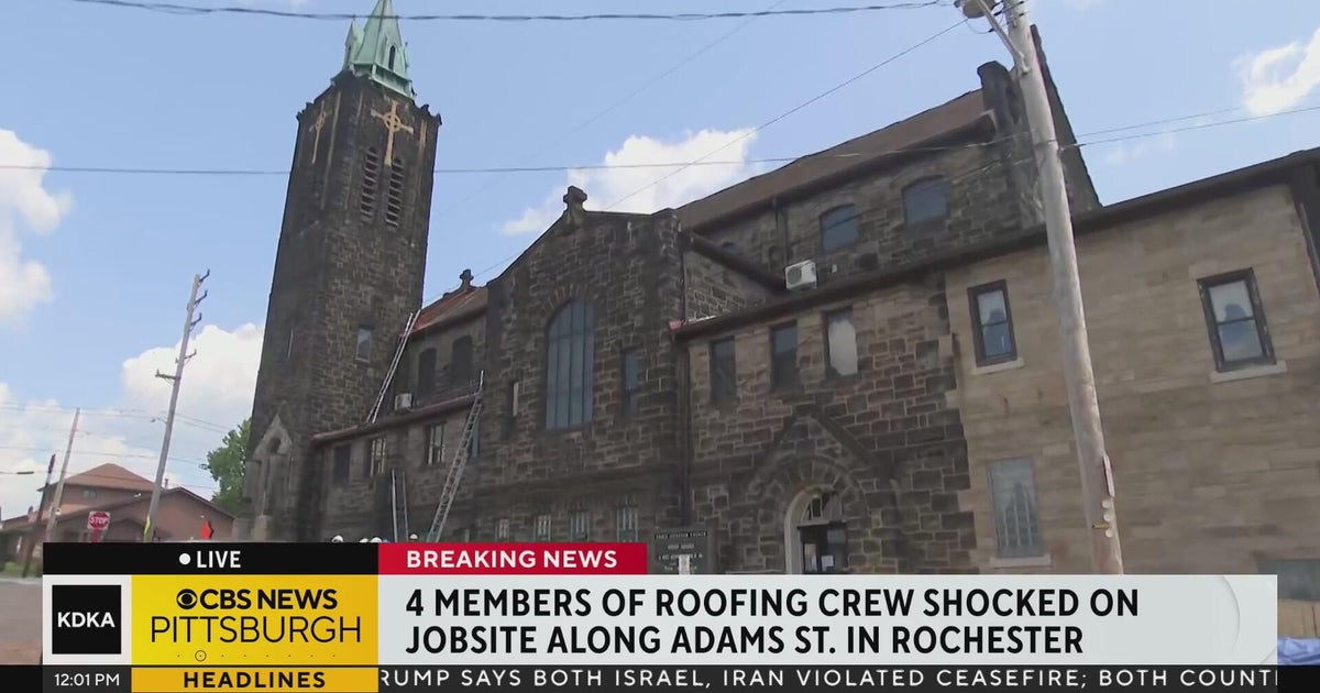 Four workers shocked while on site in Rochester - CBS Pittsburgh