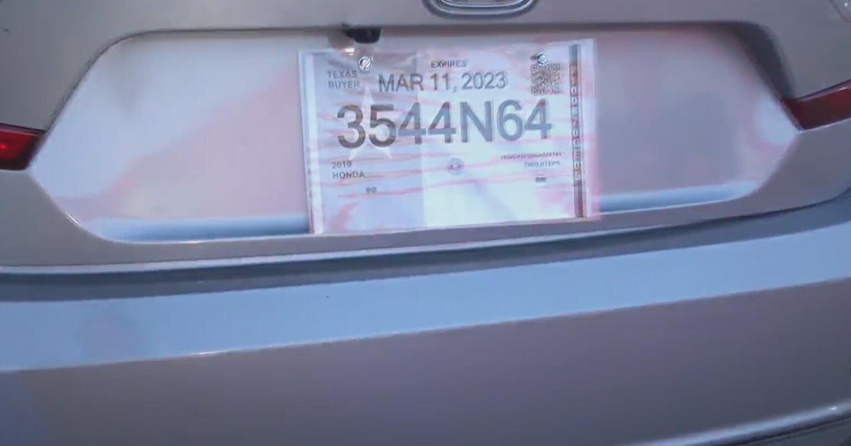 Starting July 1: No more paper license plates in Texas - CBS Texas