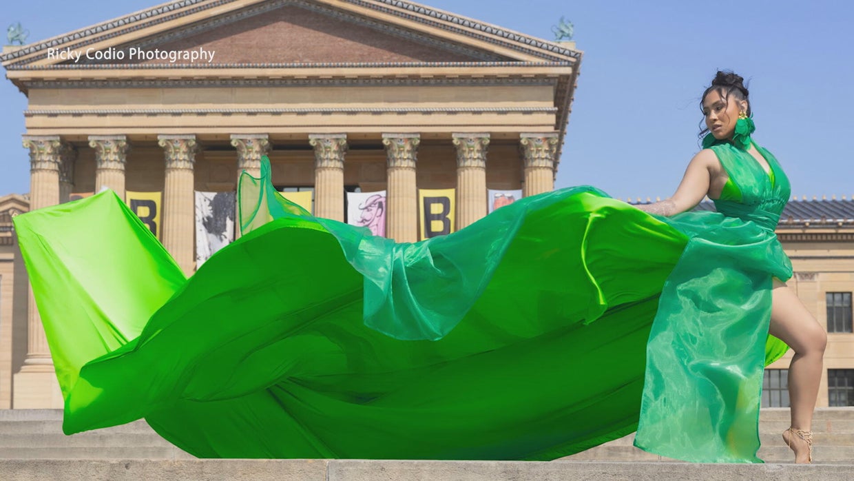 Philadelphia native turns viral "flying dress" photo shoot trend into ...