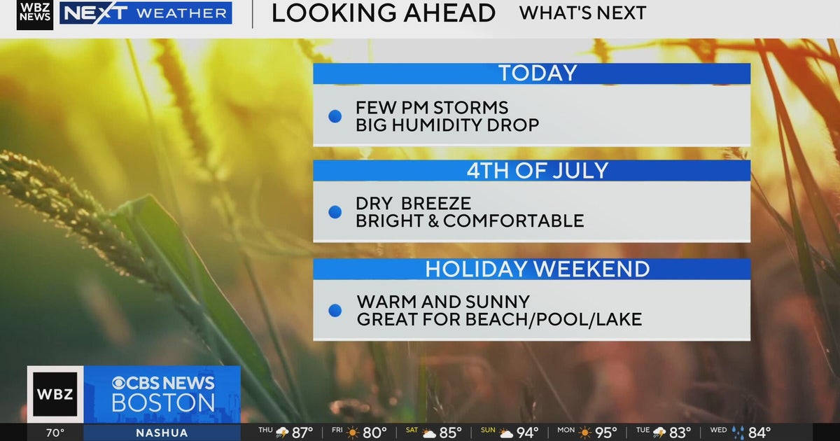 Next Weather: WBZ morning forecast for July 3, 2025 - CBS Boston