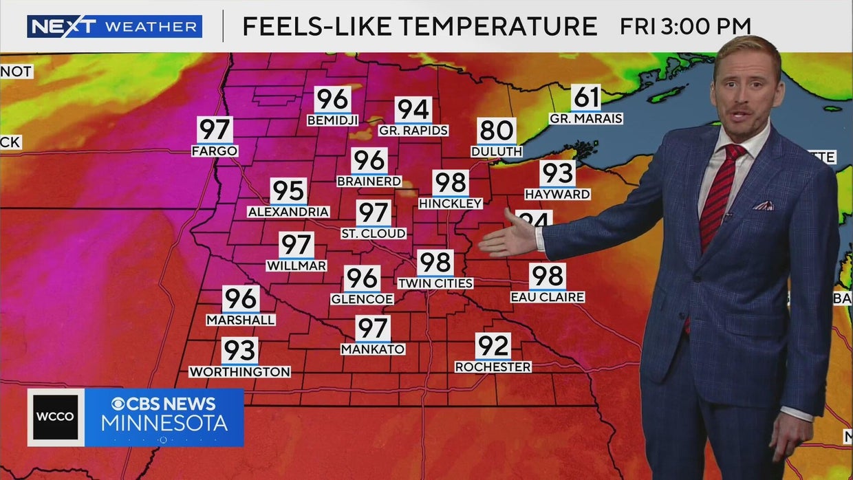 Hot, humid end to week in Minnesota before rain returns over weekend ...