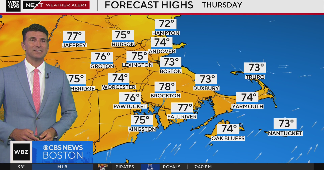 Next Weather: WBZ Evening Forecast for July 8, 2025 - CBS Boston