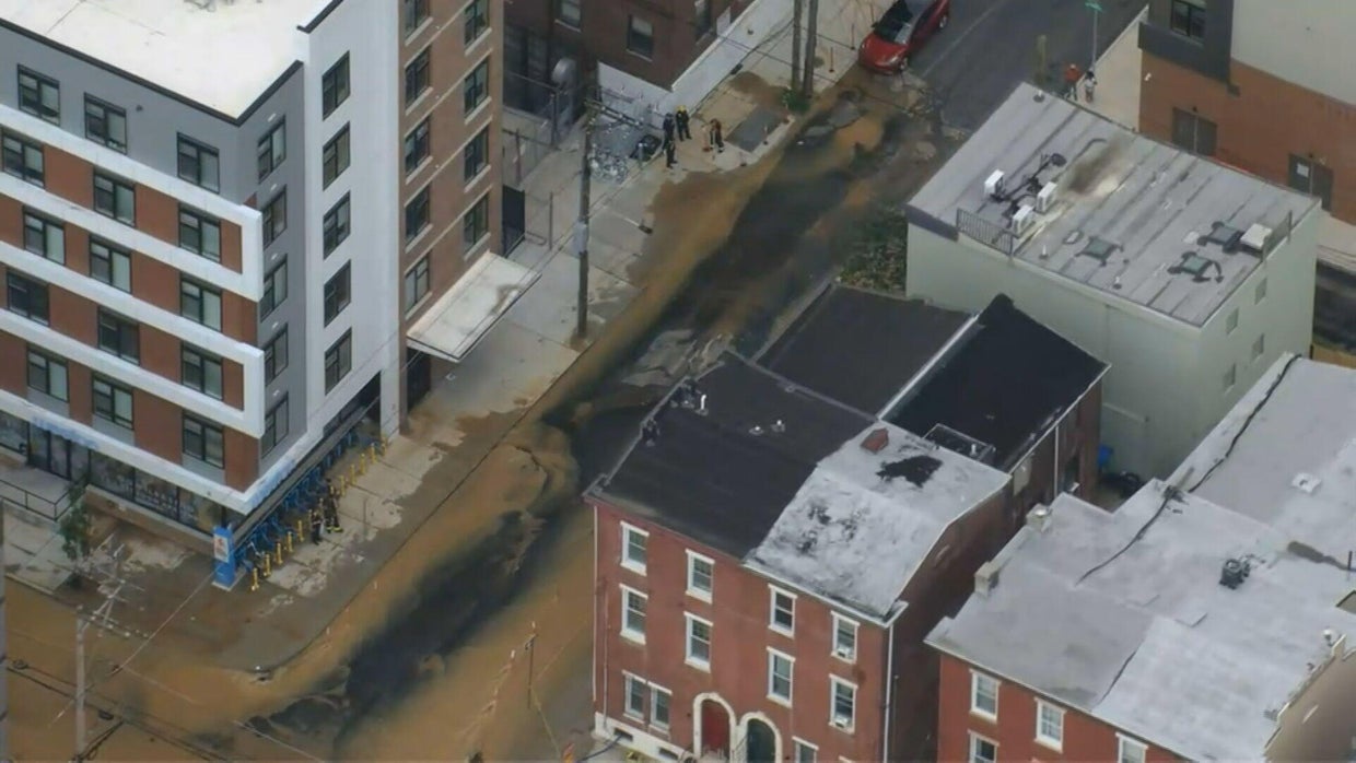Service restored after water main break in North Philadelphia floods ...