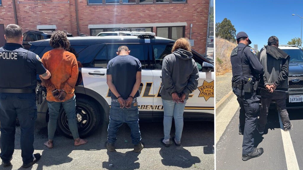 Benicia police arrest 4 following series of copper thefts - CBS San ...