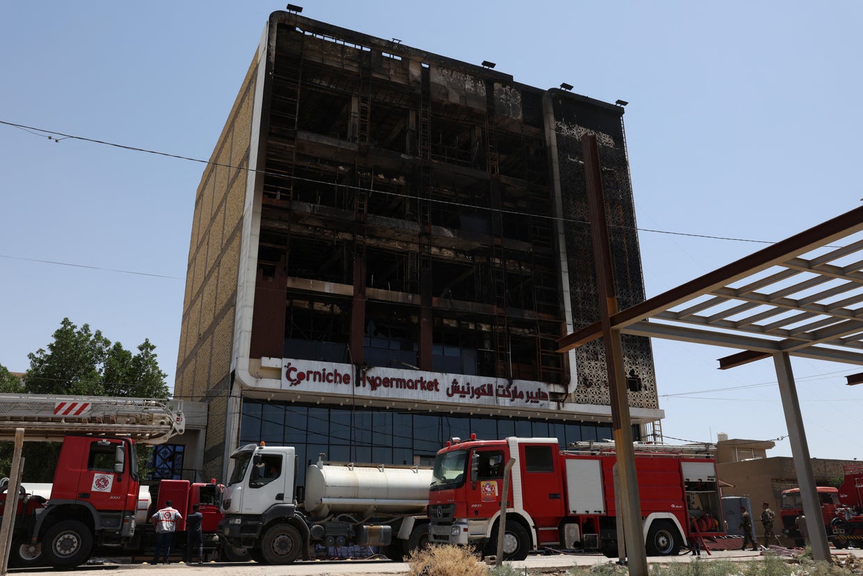 Fire guts Iraq shopping center, killing at least 61 people, officials ...